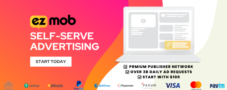 Рекламная сеть EZMob — обзор форматов и моделей + отзывы вебмастеров